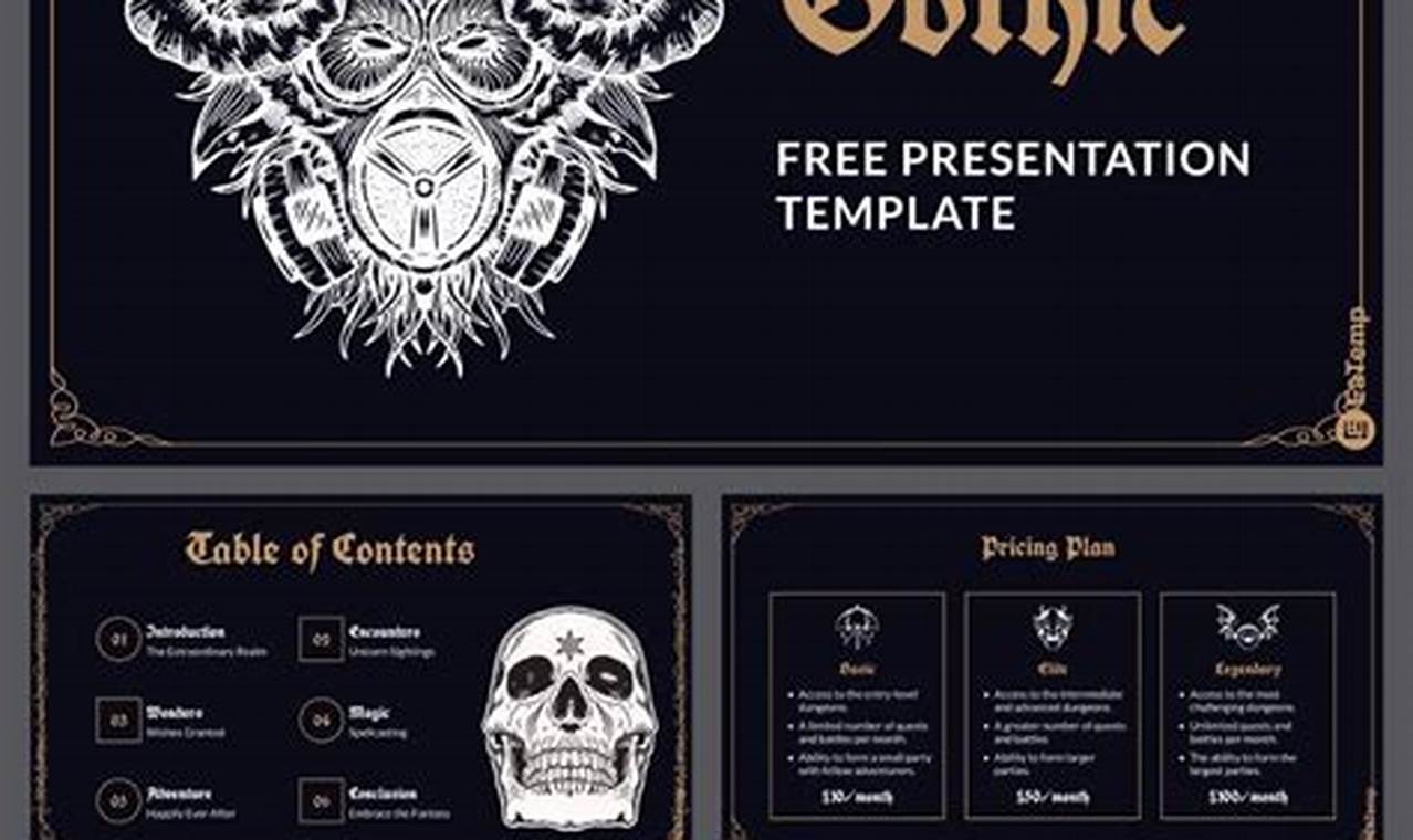 Unleash the Gothic Charm with Stunning Google Slides Themes