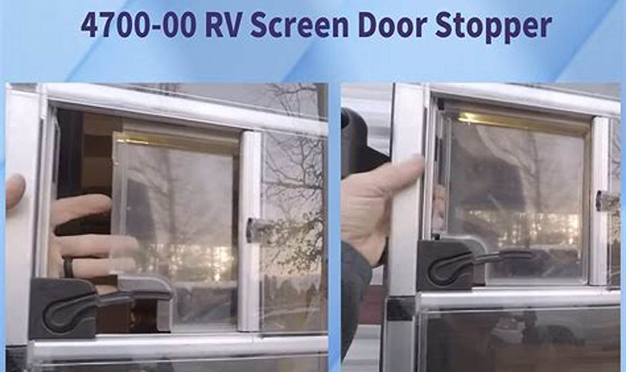 Level Up Your RV's Convenience: Clear Plexiglass Screen Door Slide and ...