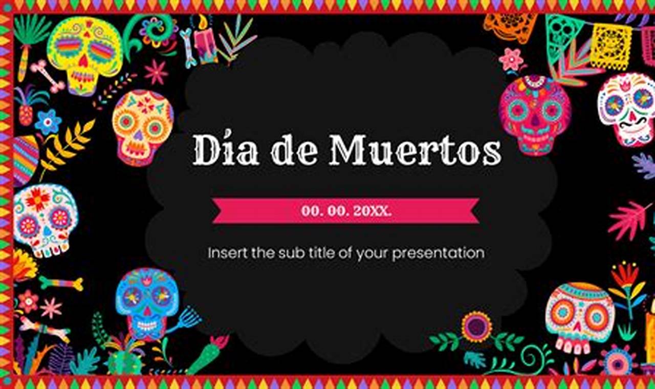 Celebrate Dia de los Muertos with a Vibrant Google Slides Theme