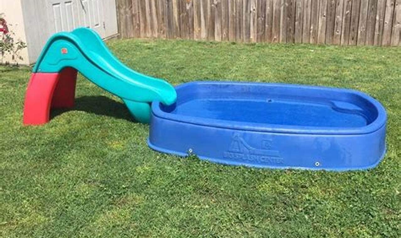 Step Back into Summer with a Nostalgic Vintage Step 2 Pool with Slide