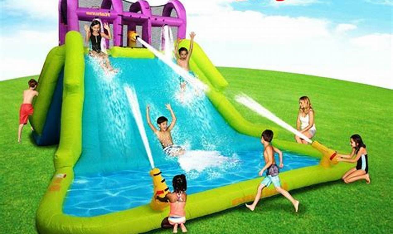 Cool Down with the Ultimate Summer Essential: Inflatable Pools with Slides!