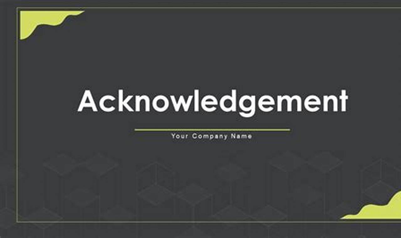 The Ultimate Guide to Acknowledgment PowerPoint Slides: Create ...