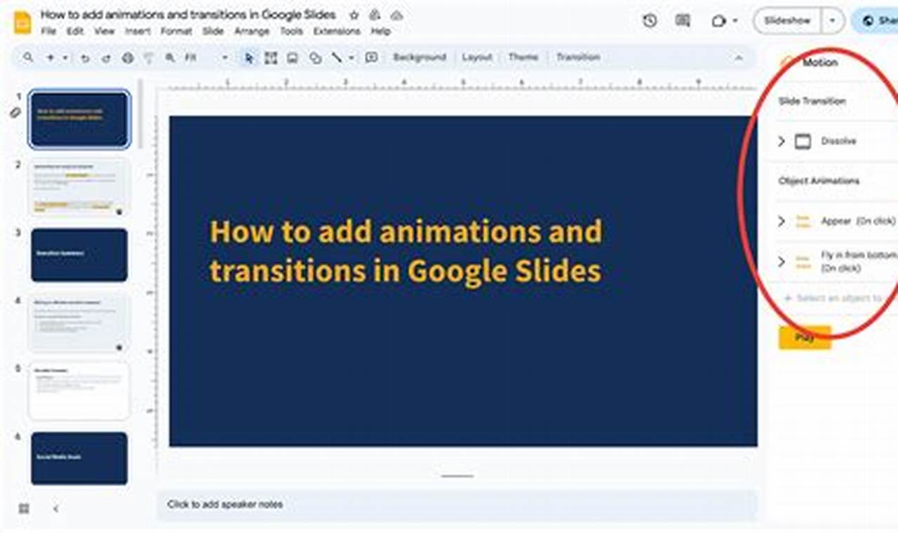 Elevate Presentations with Automated Transitions in Google Slides